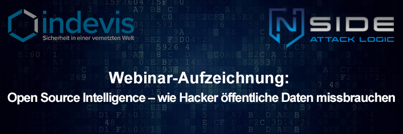 indevis und NSIDE Webinar-Aufzeichnung Open Source Intelligence